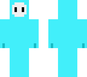 Cyan fall guy | Minecraft Skin