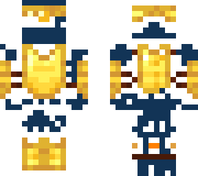 Gold ghost miner | Minecraft Skin