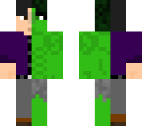 Half Hulk Half Banner | Minecraft Skin
