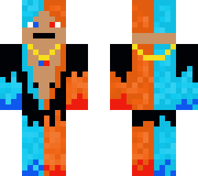 Fire And Water Minecraft Skins