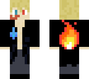 fire and water boy | Minecraft Skins