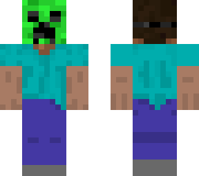Creeper Masked Steve (Creeper Set 1) | Minecraft Skin