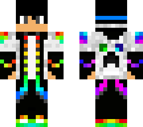 edited rgb gamer boy | Minecraft Skin