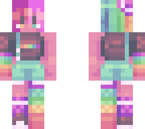 flashbacks to rainbows | Minecraft Skin