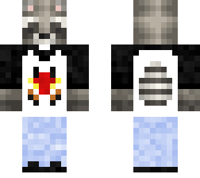 Hellfire Raccoon | Minecraft Skin