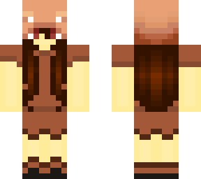 Piglin Human Girl (4px) | Minecraft Skin