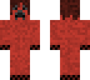 Red creeper with hair | Minecraft Skin