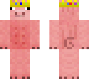 "Classicpig" with technoblade crown (R.I.P Techno) | Minecraft Skin