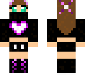 Cat mask girl | Minecraft Skin