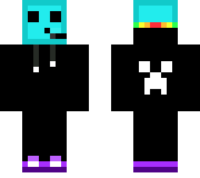 cool rainbow slime gamer | Minecraft Skin