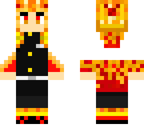 demon slayer rengoku | Minecraft Skins