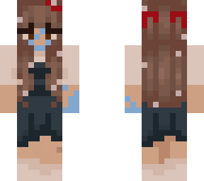 Elven Mushroom girl turning into alloy | Minecraft Skin