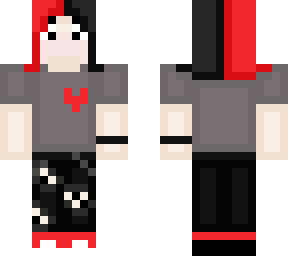 Emo split dye | Minecraft Skin
