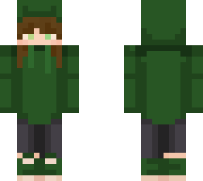 kaia dark green | Minecraft Skin