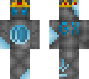 Gx Opera Minecraft Skin Hielo Caballero Azul Minecraft Skins