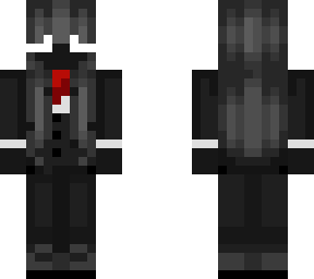 girl black suit | Minecraft Skins