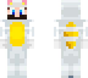 Invincible (or White) Tanooki Mario TheAudacityChannelYT | Minecraft Skin