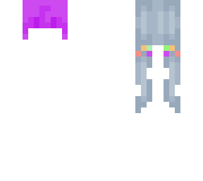 multicoloured hair base | Minecraft Skin