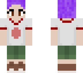 purple hair Rainbow enby collection | Minecraft Skin