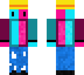 two color side girl | Minecraft Skin
