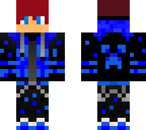 blue gamer boy | Minecraft Skin