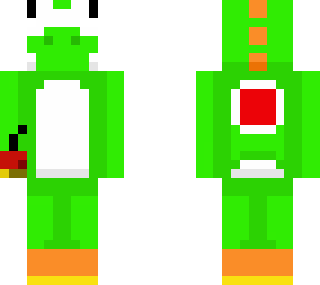 Derp Yoshi with Apple | Minecraft Skin