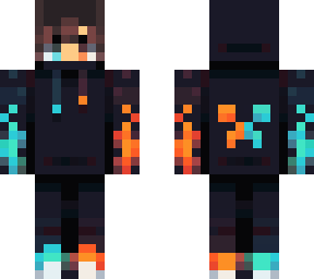 Fire And Water Minecraft Skins