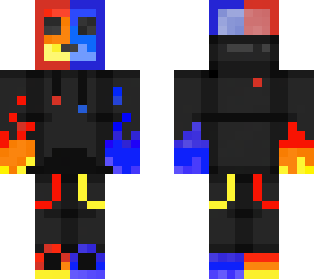 fire and water | Minecraft Skin