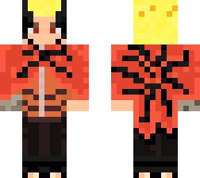 Naruto baryon mode | Minecraft Skin