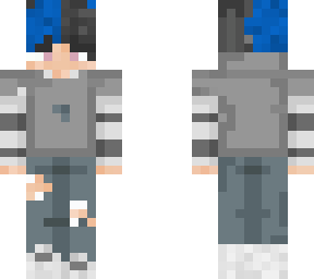eBoy Blue Hair | Minecraft Skin