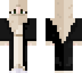 black beige abaya hijab | Minecraft Skin