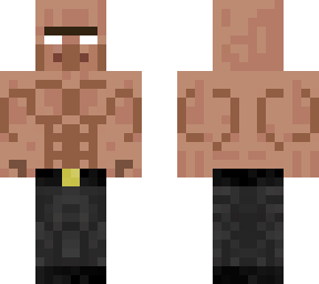 Buff villager Herobrine | Minecraft Skin