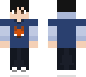 Cool blue shirt kid | Minecraft Skin