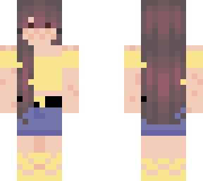 Freckled Girl Yellow | Minecraft Skin
