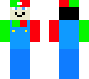 half Mario half luigi | Minecraft Skin