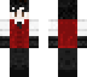 jin traje rojo | Minecraft Skin