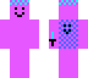 purple dude with sword in back ready to backstab | Minecraft Skin