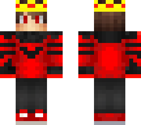 red pvp king clean version | Minecraft Skin