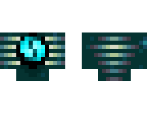 Sculk Jacket Template | Minecraft Skin