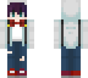 white blue red boy bowtie hoodie itmg seal | Minecraft Skins