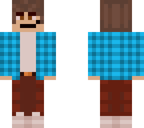 A me with a bucket hatz waffle hair | Minecraft Skin