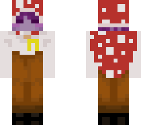 mushroom hat and cape | Minecraft Skin
