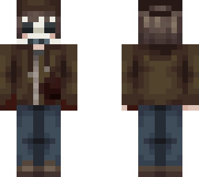 skully marble hornets | Minecraft Skin