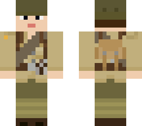Spanish soldier "Bando nacional" marching uniform | Minecraft Skin