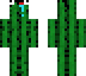 Derpy drooling cactus | Minecraft Skin