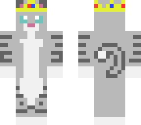 King Kat gray | Minecraft Skin