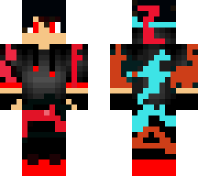 red and black gamer | Minecraft Skins