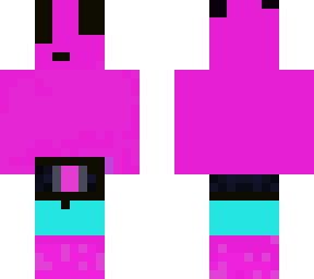 pink alien in stumble guys | Minecraft Skins