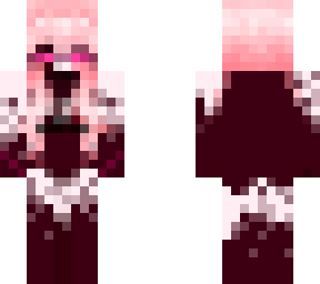 Pink demon girl | Minecraft Skin