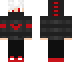 Pro red and black boy skin | Minecraft Skin